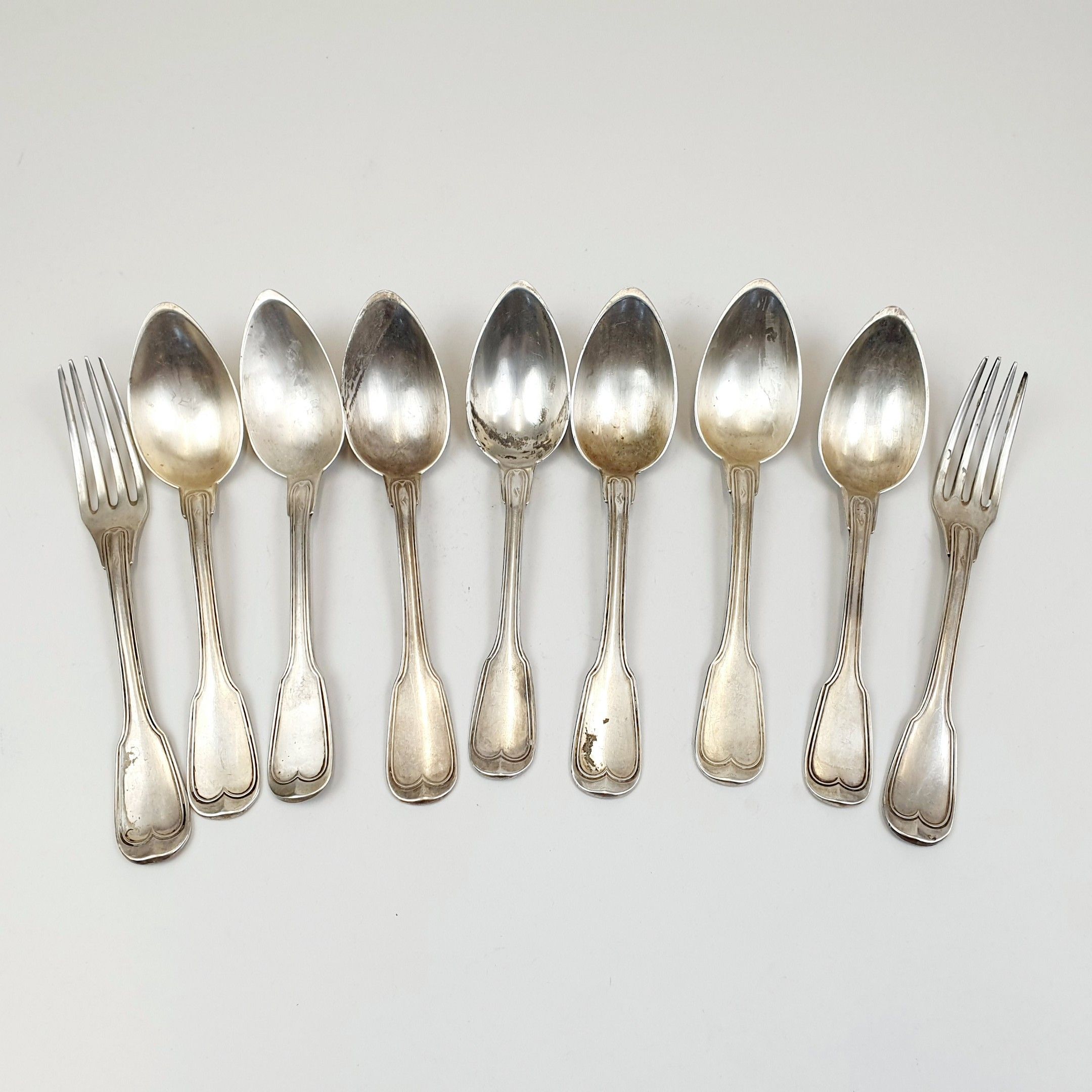 VEUVE AUGUSTINE JAMET, SECOND EMPIRE : 2 fourchet | Arts de la table et ...