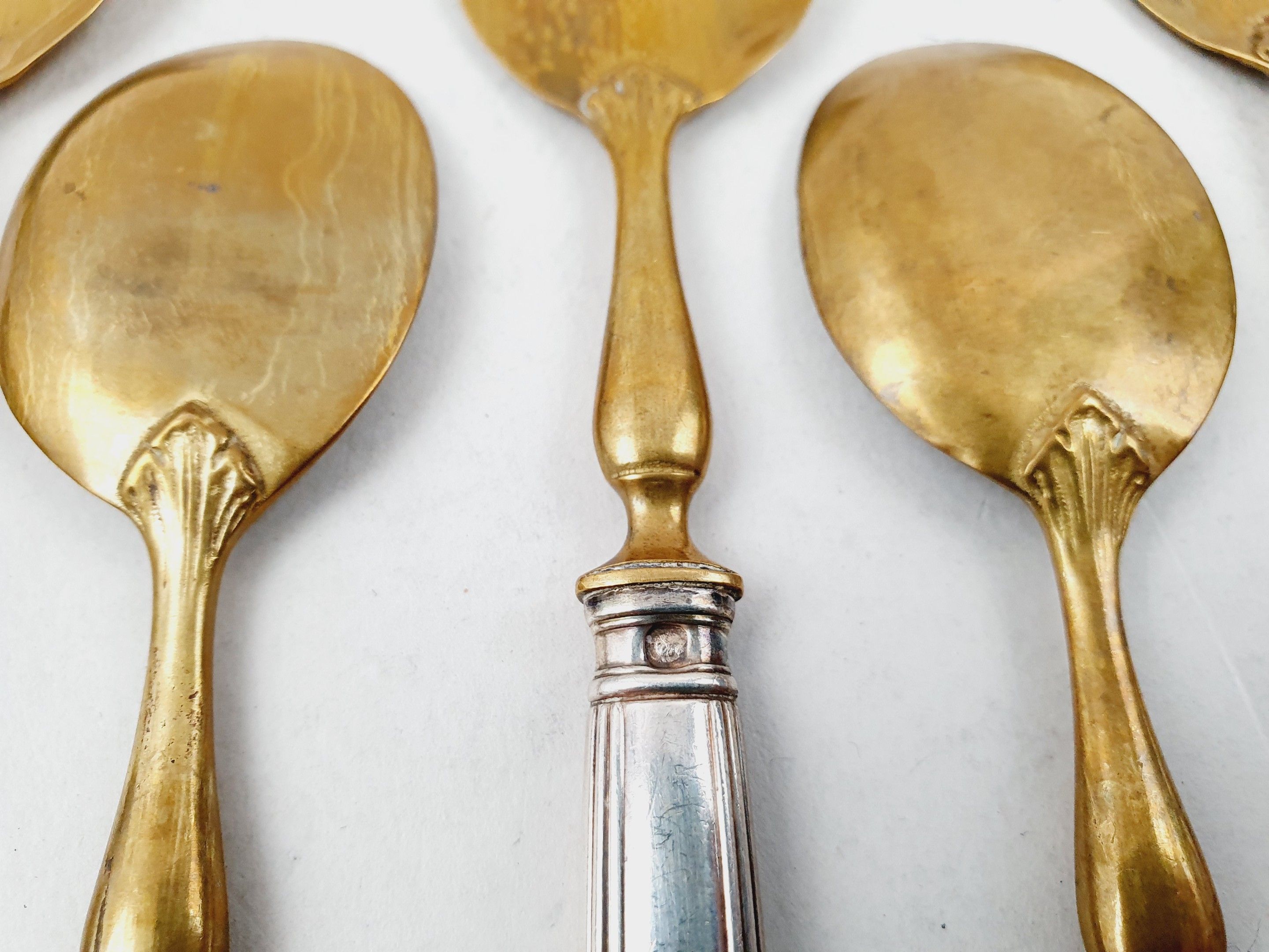 Suite de 12 pelles à glace des Années 1920 à manch | Arts de la table ...