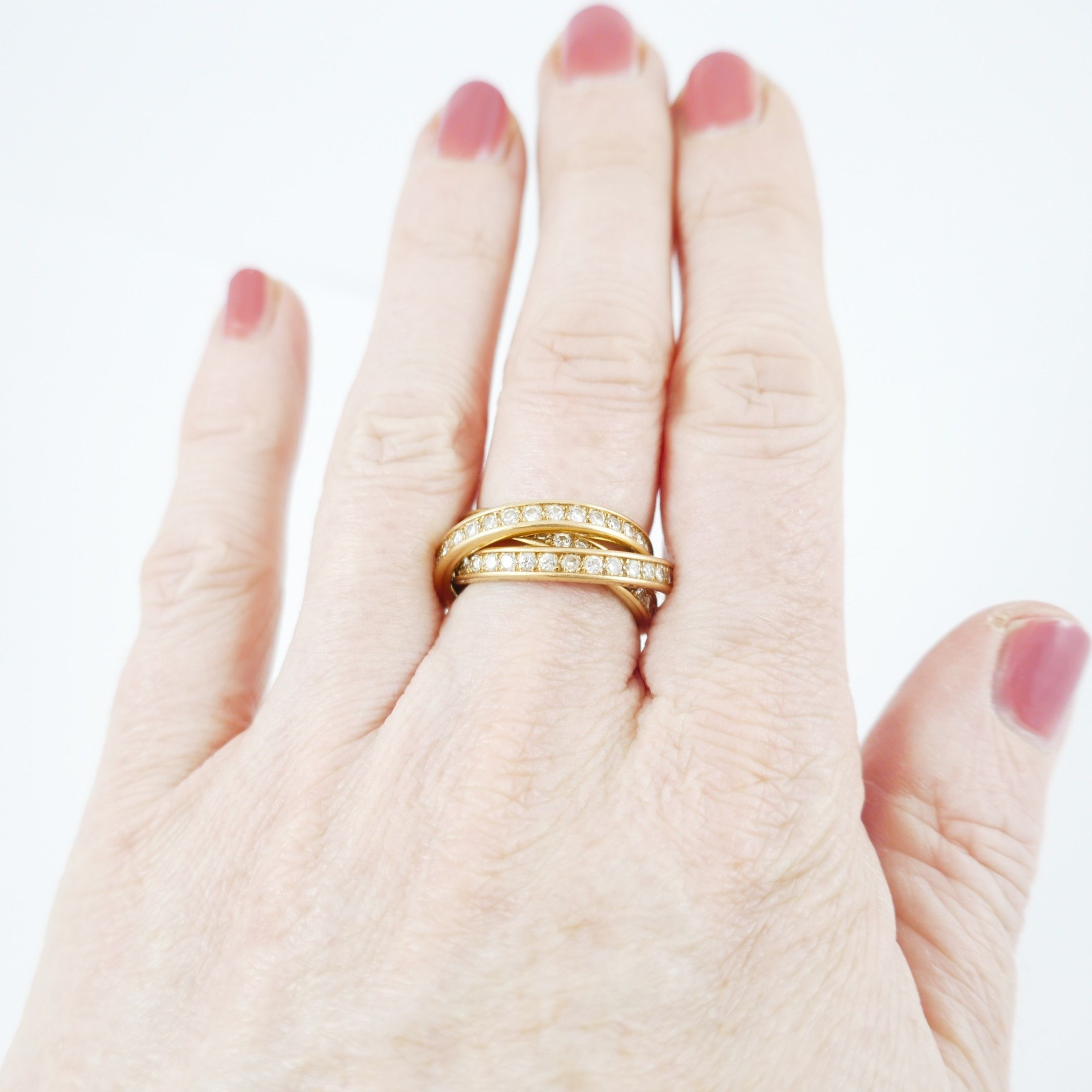 CARTIER PARIS Bague trois anneaux entrelacés en or | Bijoux | Ventes ...