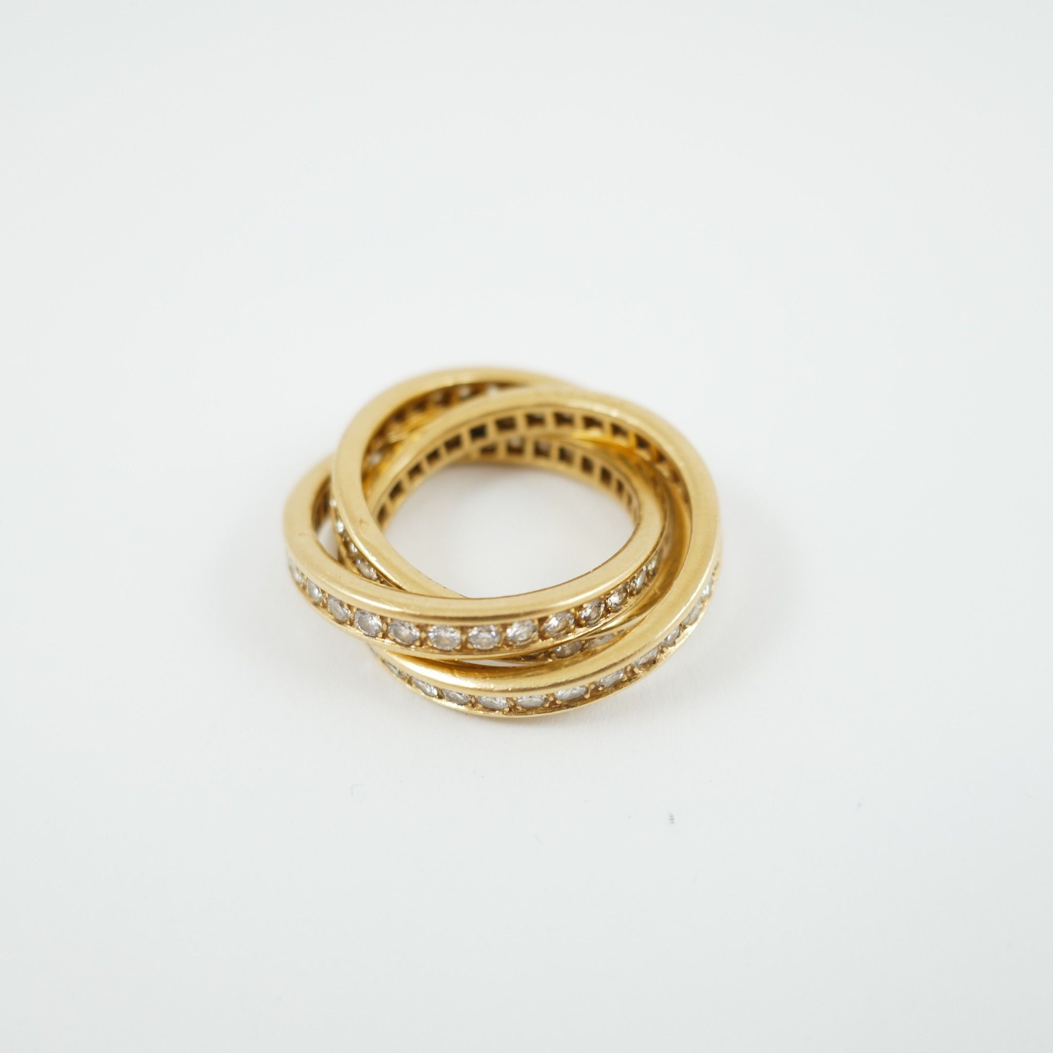CARTIER PARIS Bague trois anneaux entrelacés en or | Bijoux | Ventes ...