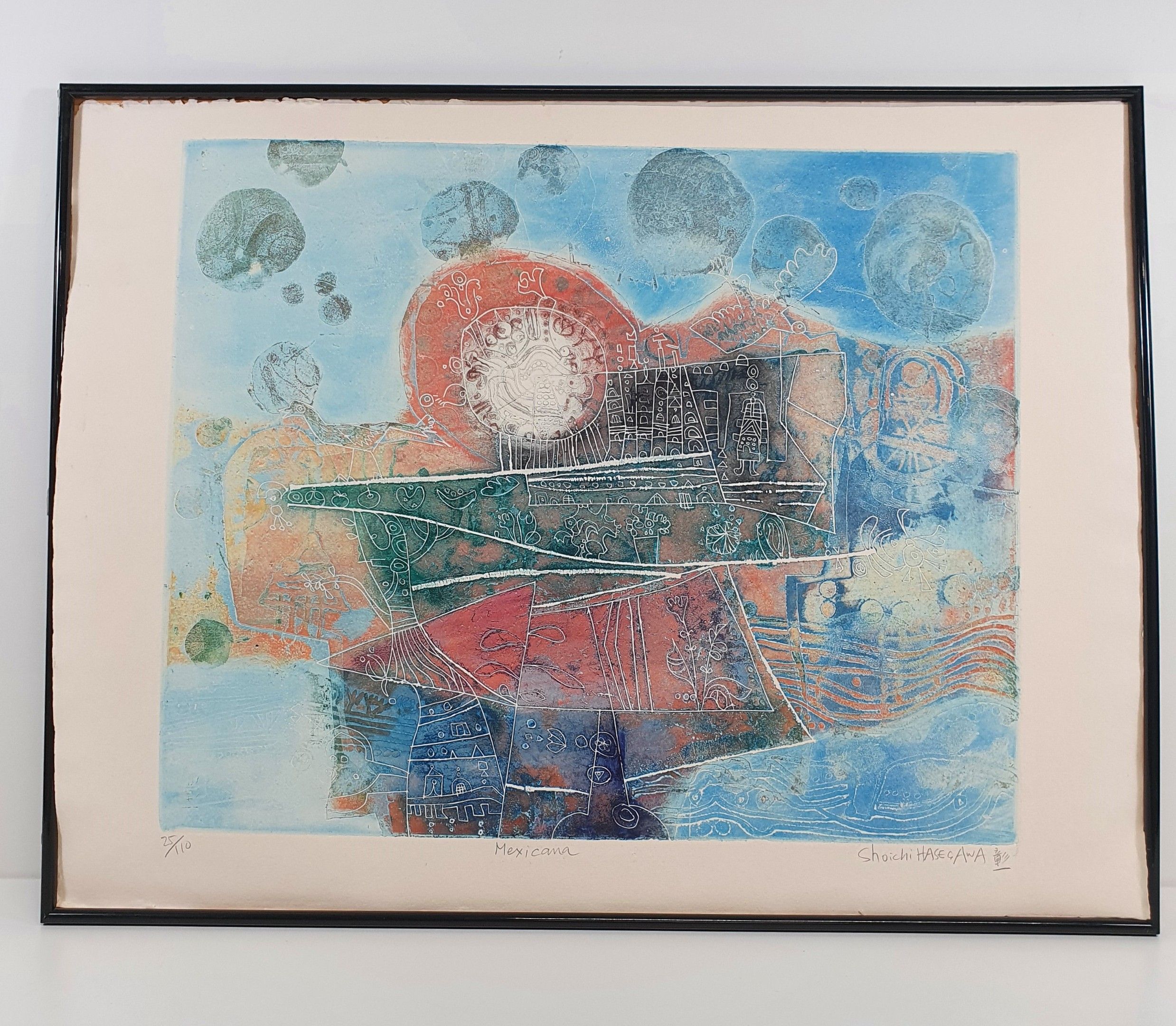 Shoichi HASEGAWA (1929) "Mexicana" Lithographie en | Objets d'art ...