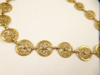 Collier en or 750 mil en chute à maillons ronds aj | Bijoux | Ventes ...